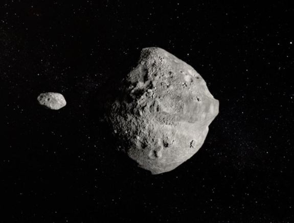 Astronomers captured an image of a double asteroid as it sped past ...